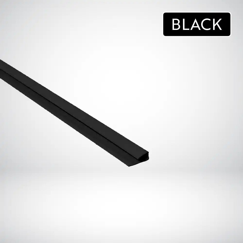 End Cap Black Trim for 5mm Panels – Wall Panel Trims