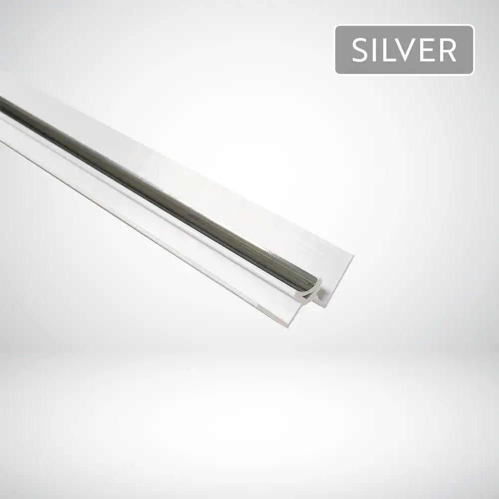 Internal Corner Silver PVC Trim for 10mm Panels – Wall Panel Trims