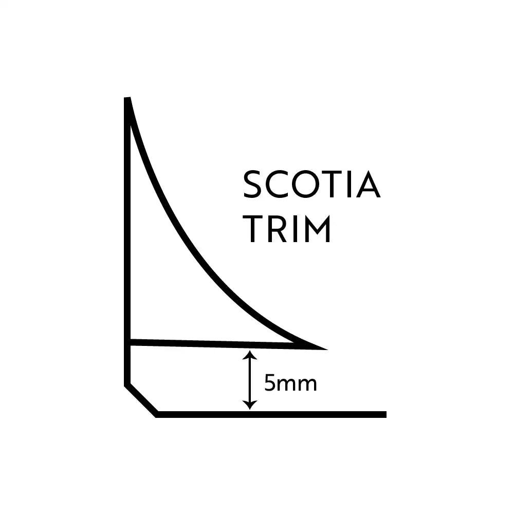 Scotia White Trim PVC for 5mm Panels – Wall Panel Trims