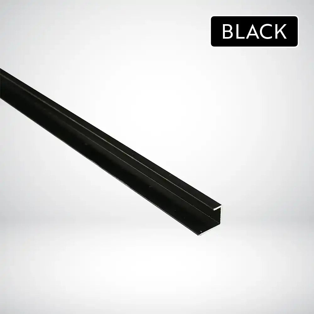 End Cap Black PVC Trim for 10mm Panels – Wall Panel Trims