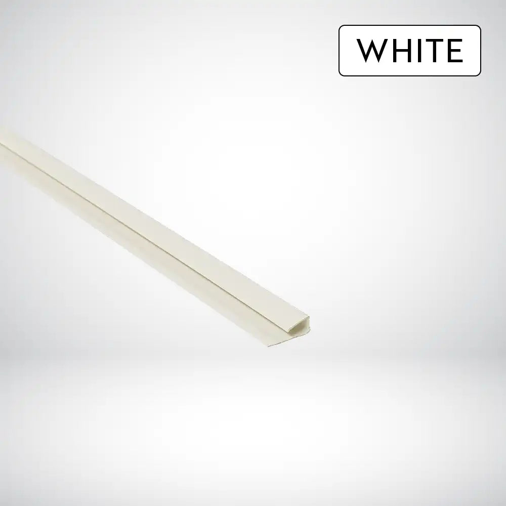 End Cap White PVC Trim for 5mm Panels – Wall Panel Trims