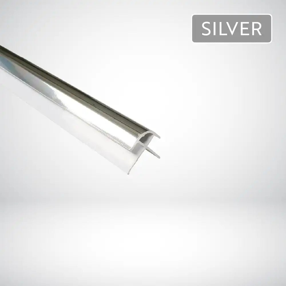 External Corner Silver PVC Trim for 8mm Panels – Wall Panel Trims