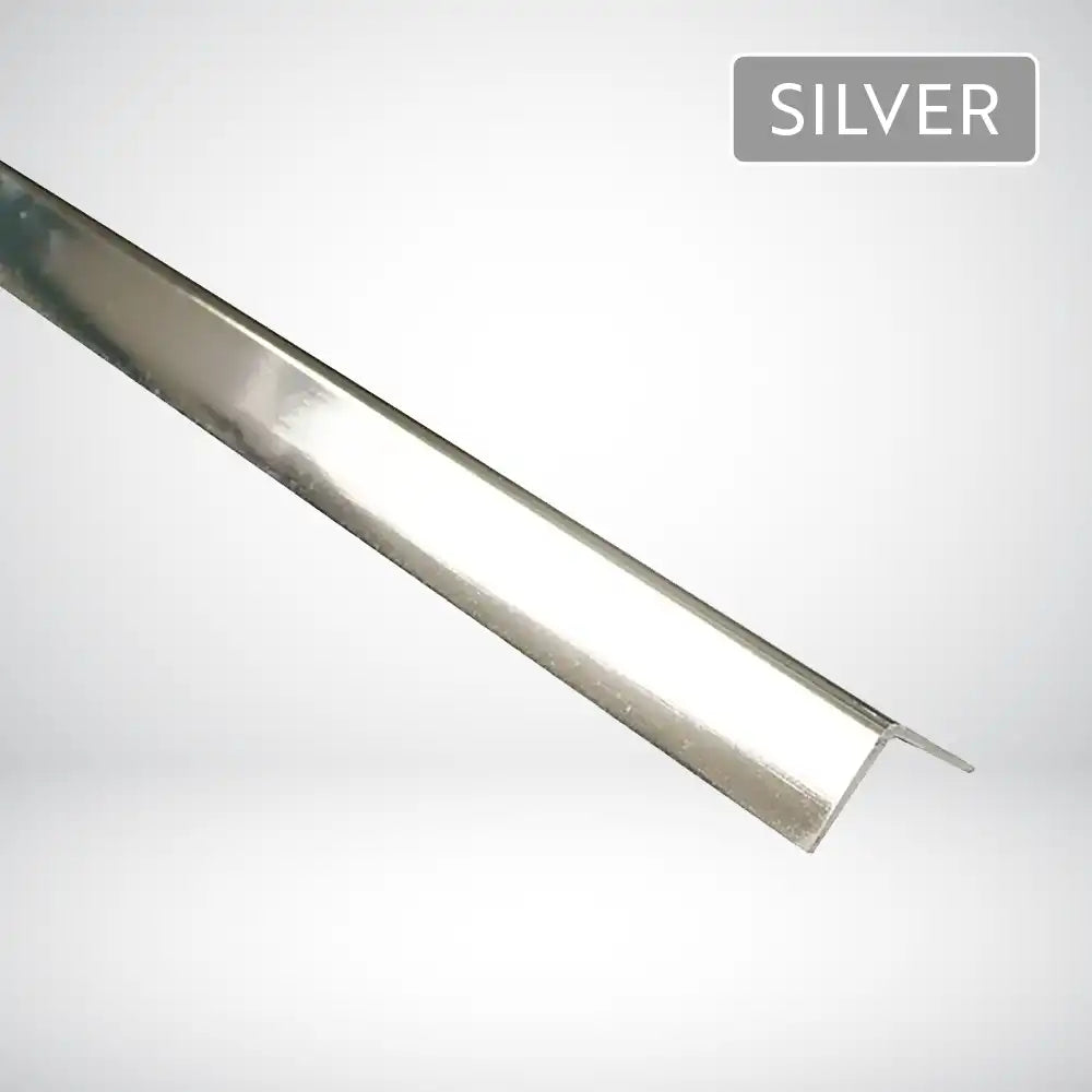 L Trim Corner Silver PVC Trim 20mm x 20mm – Wall Panel Trims
